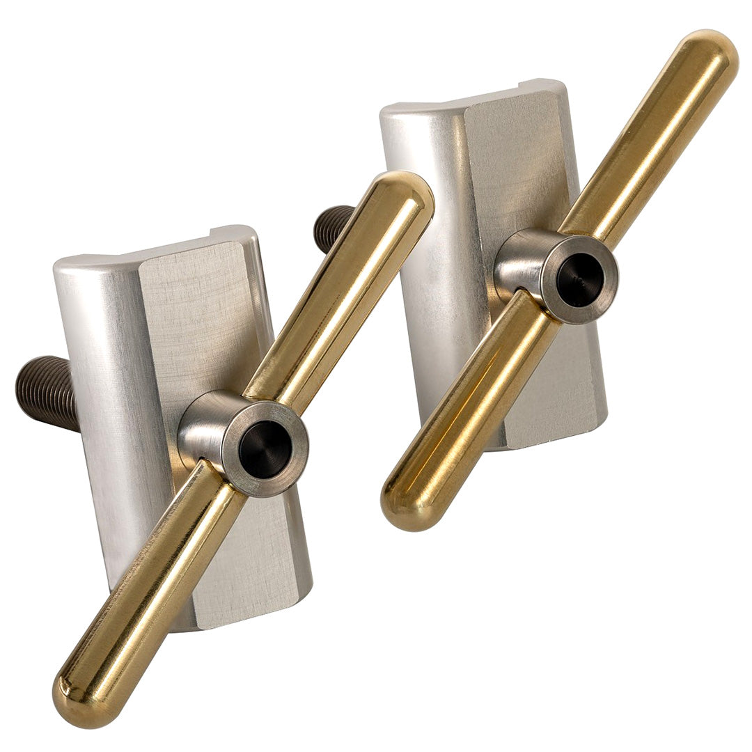 Brompfication Hinge Clamp Set - Titanium/Brass – King's Workshop®