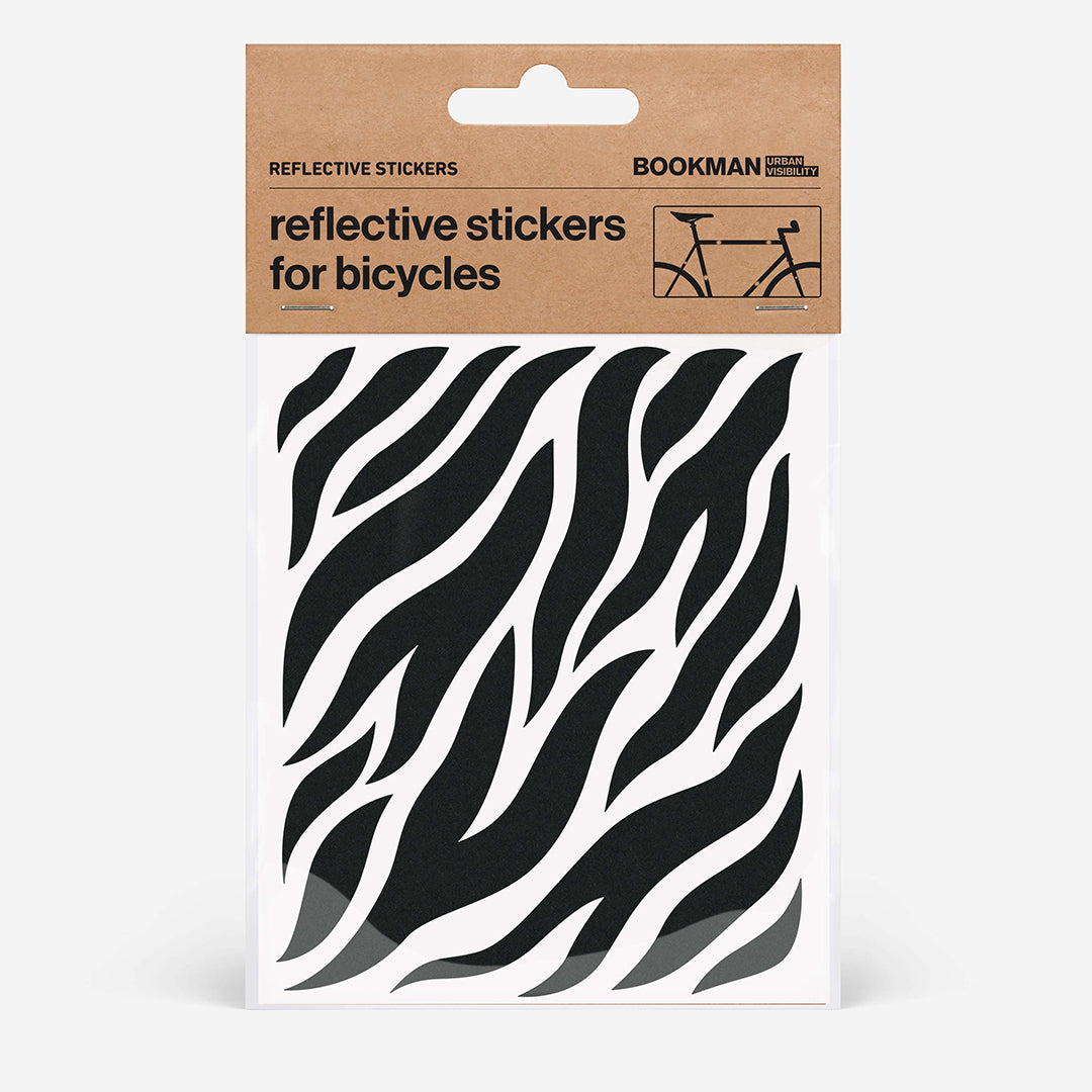 Bookman Reflective Stickers Zebra - Black – King's Workshop®